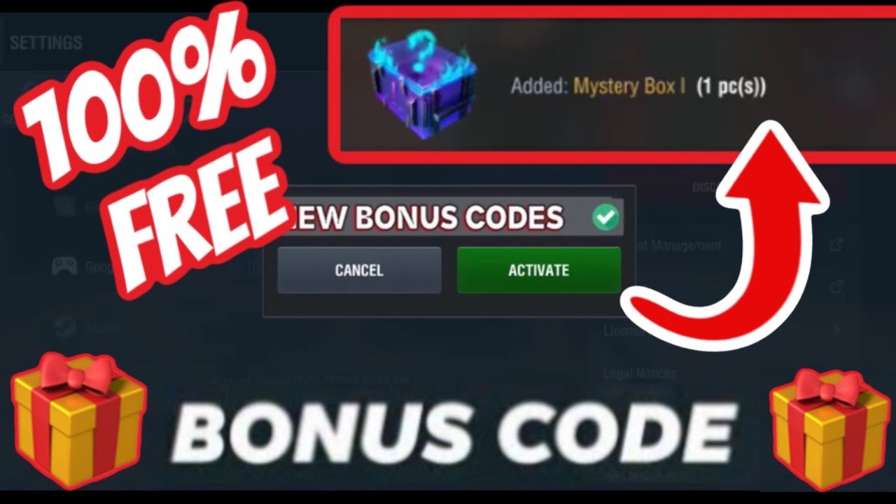 NEW BONUS CODE🎁 GET A FREE MYSTERY BOX😱- NOW! - YouTube