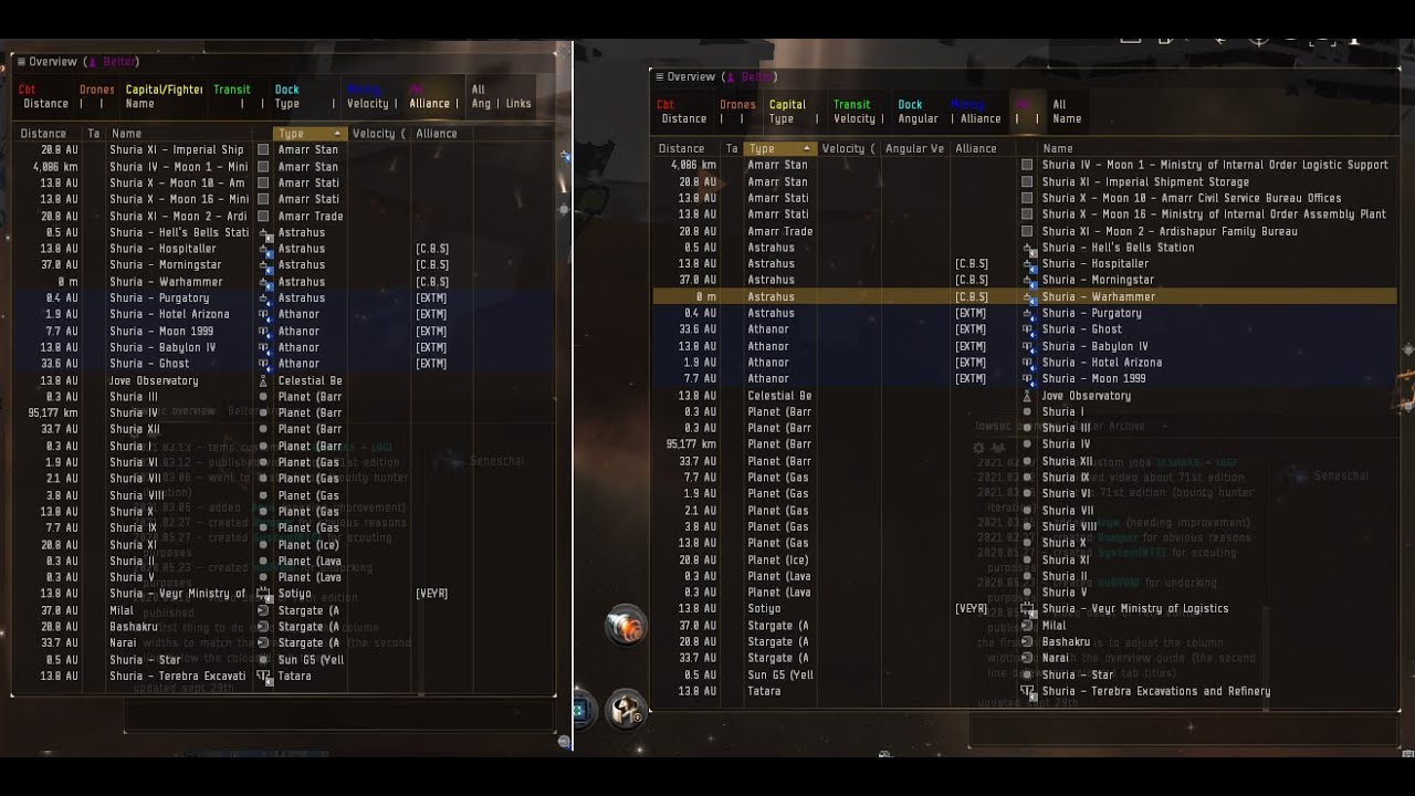 Eve online - Custom Overview (79th edition) - YouTube