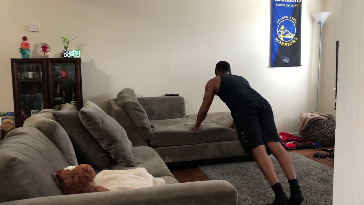 Incline Couch Push Ups - YouTube
