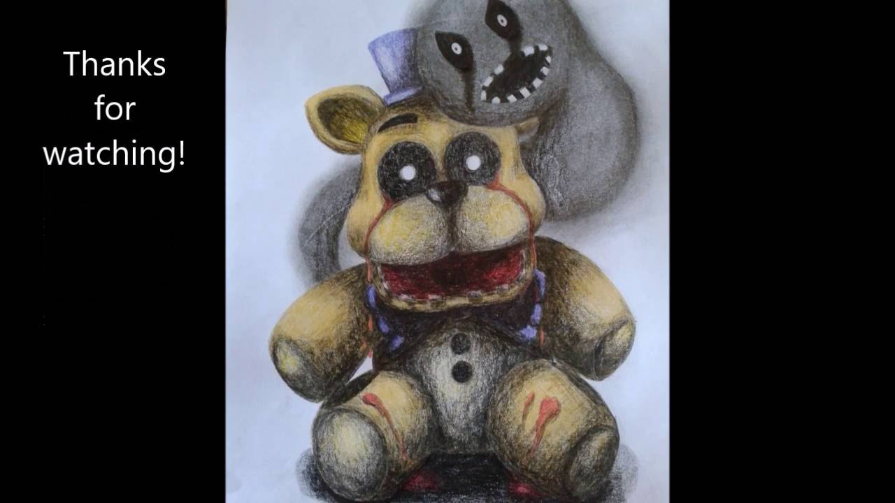 Speed Drawing - FNaF Plush Fredbear - YouTube