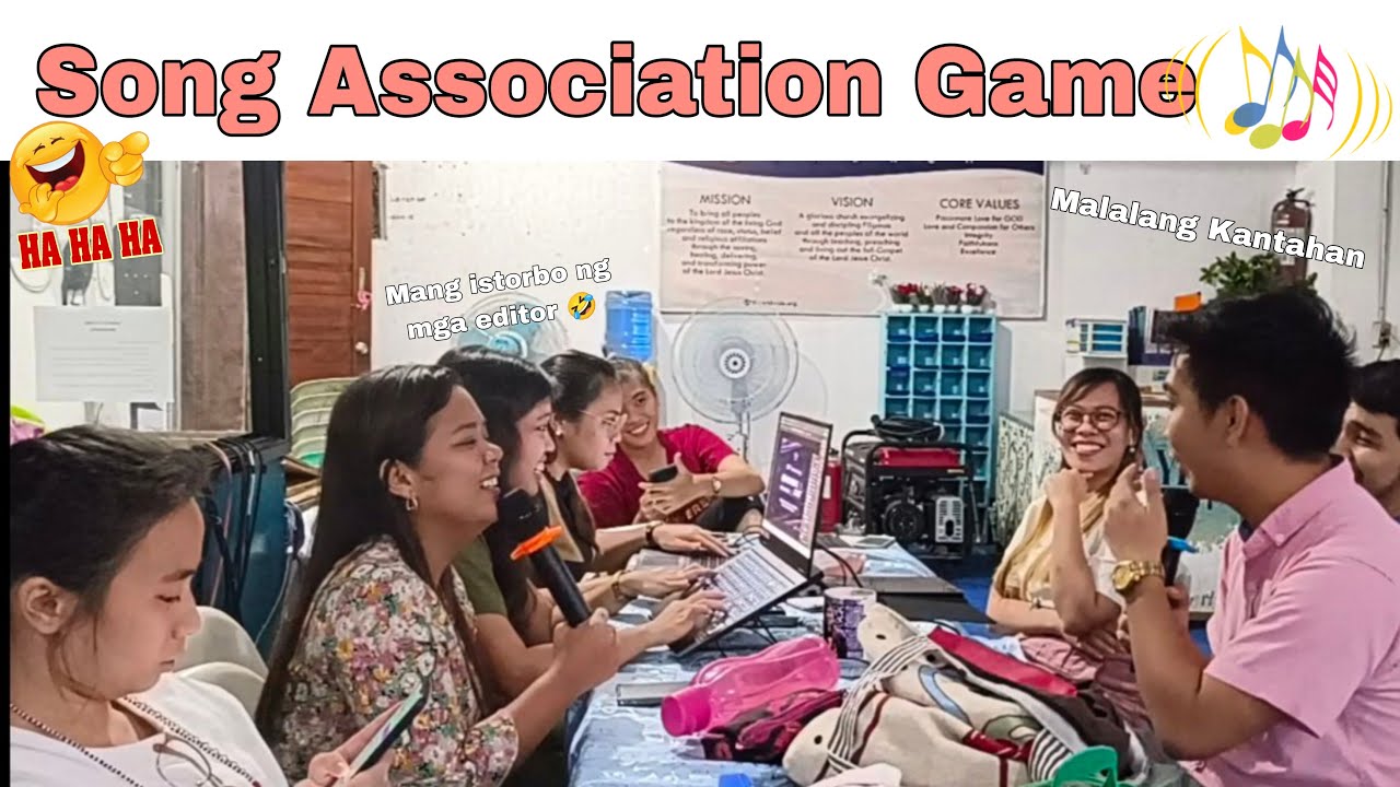 SONG ASSOCIATION GAME + MANG ISTORBO NG MGA EDITOR | Abby Pasco #vlog ...