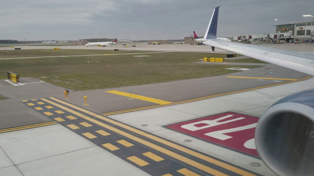 Delta flight 52 Detroit departure. Boeing 737 900ER. Seat 4D. Gate A10 ...