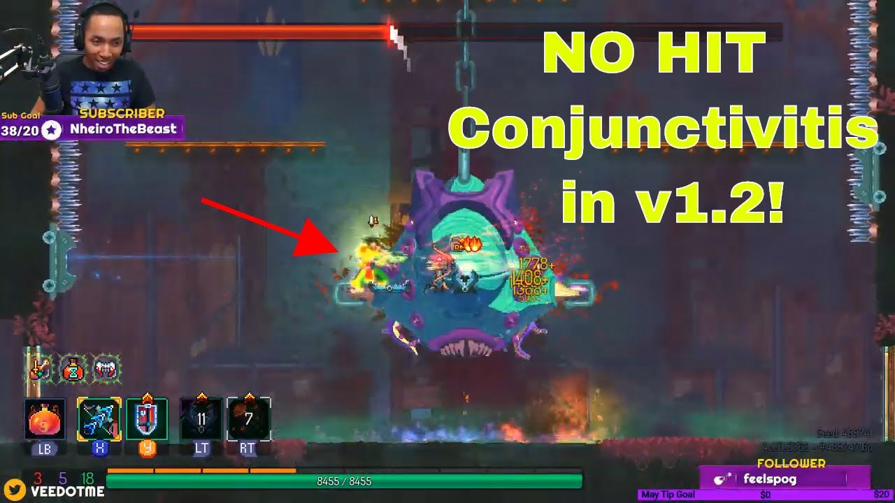 Dead Cells 5BC - Conjunctivitis NO DAMAGE TAKEN - YouTube