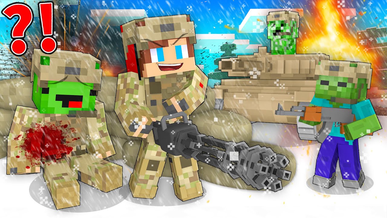 How Mikey and JJ WAR vs ZOMBIE in Minecraft (Maizen) - YouTube