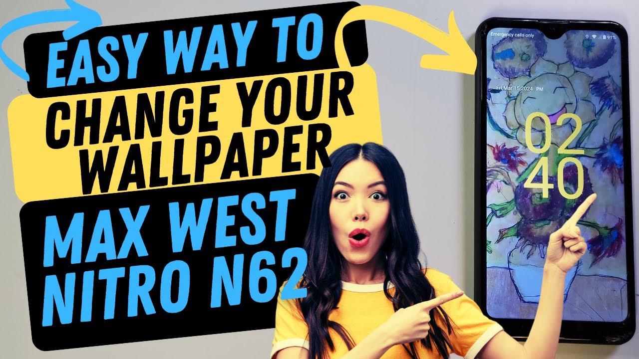 MaxWest Nitro N62 How Do I Change My Wallpaper? - YouTube