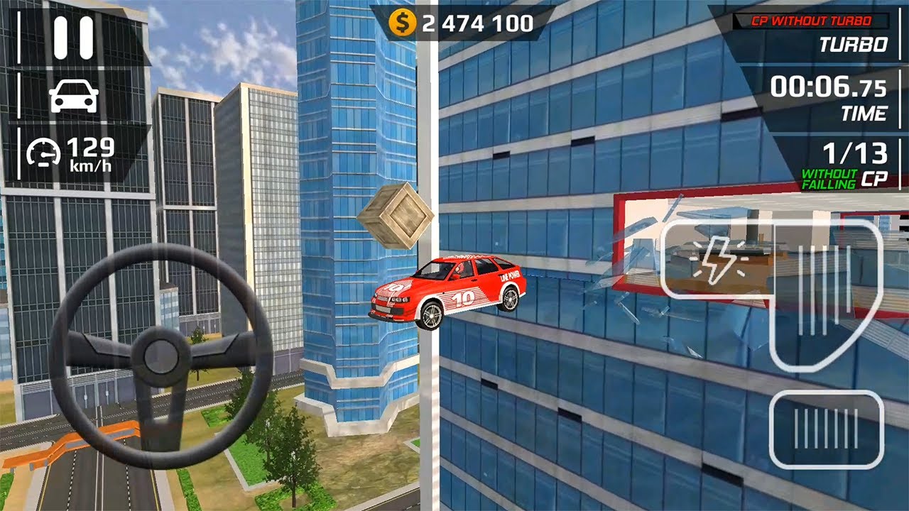 Smash Car Hit: Car Driving Simulator - Red Sport Car Driving Impossible ...