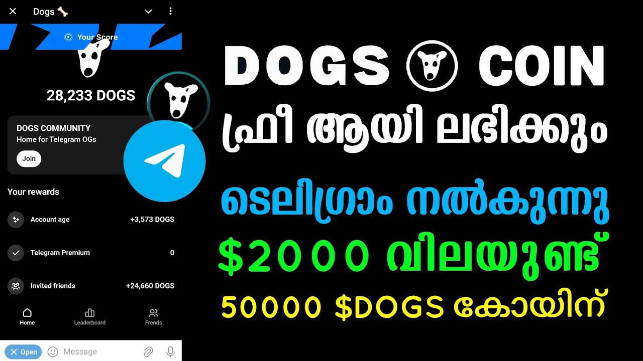 Dogs Free Airdrop | Free Telegram Dogs Coin | Telegram New Meme Coin ...
