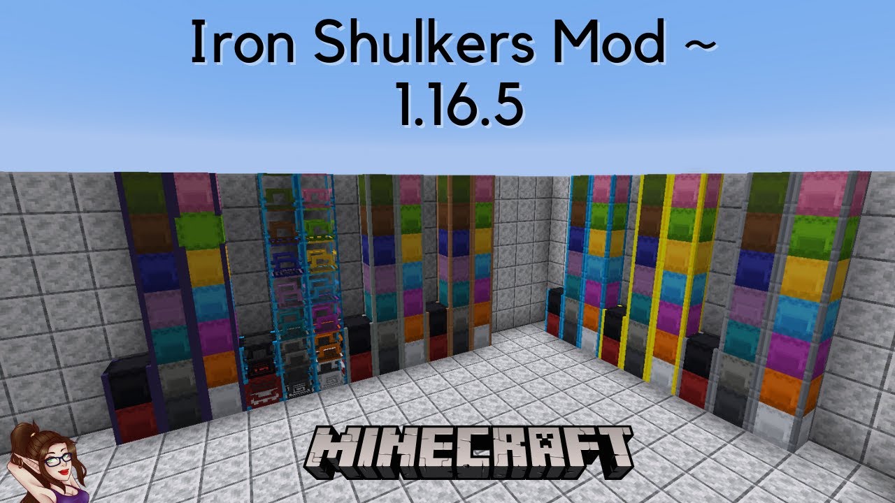 Iron Shulker Mod Tutorial/ Spotlight Works for 1.16.5 - YouTube