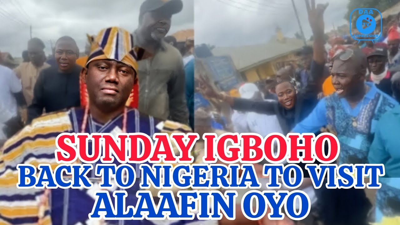 Sunday Igboho Oosha Is Back As He Visit Aláàfin Of Oyo Ọba Owoade in ...