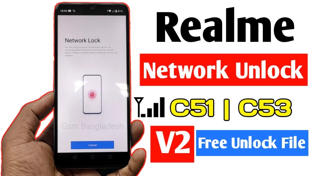 Finally New Method🔥 Realme C51/C53 Network Unlock No 16/172 Digit Code By Unlock Too - YouTube
