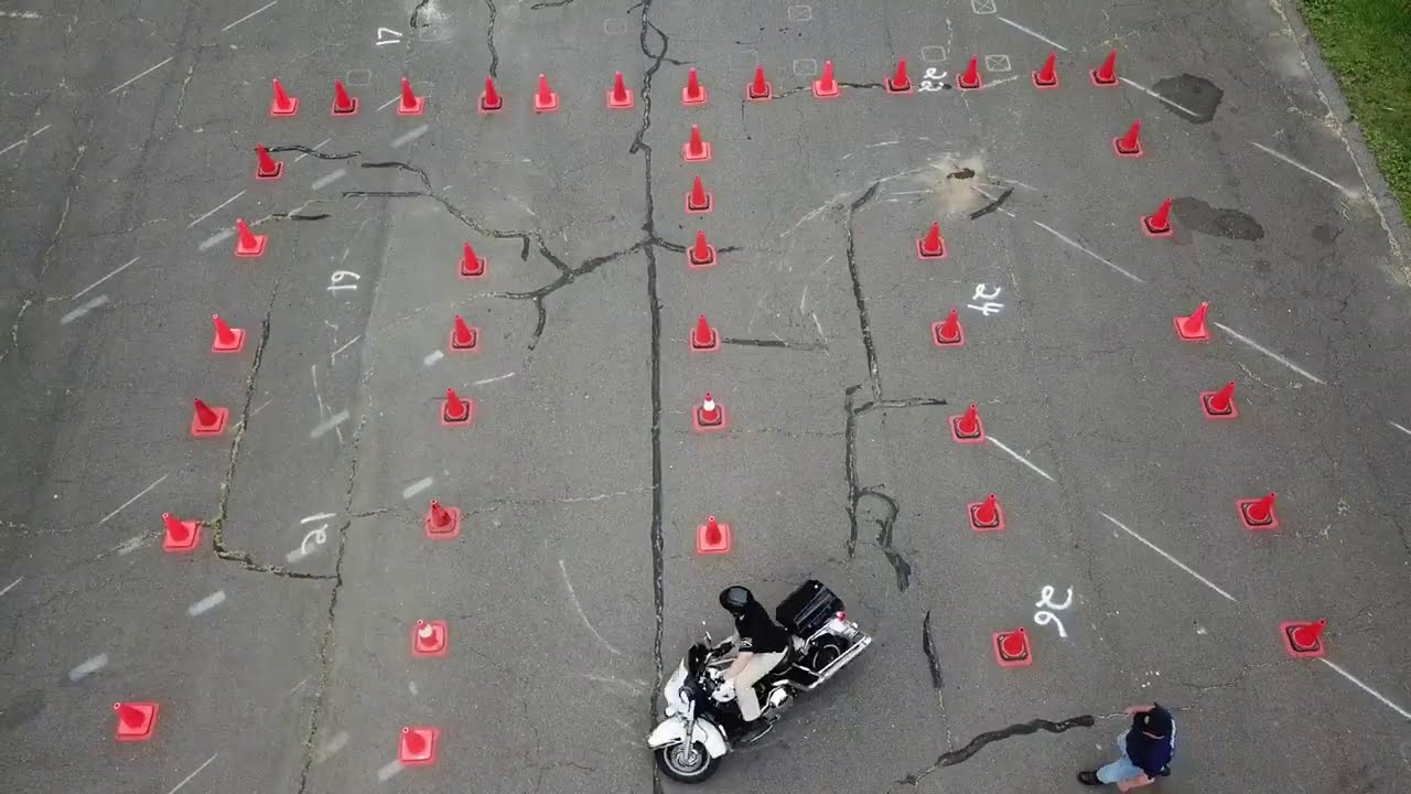 Police Motorcycle Training Course - YouTube