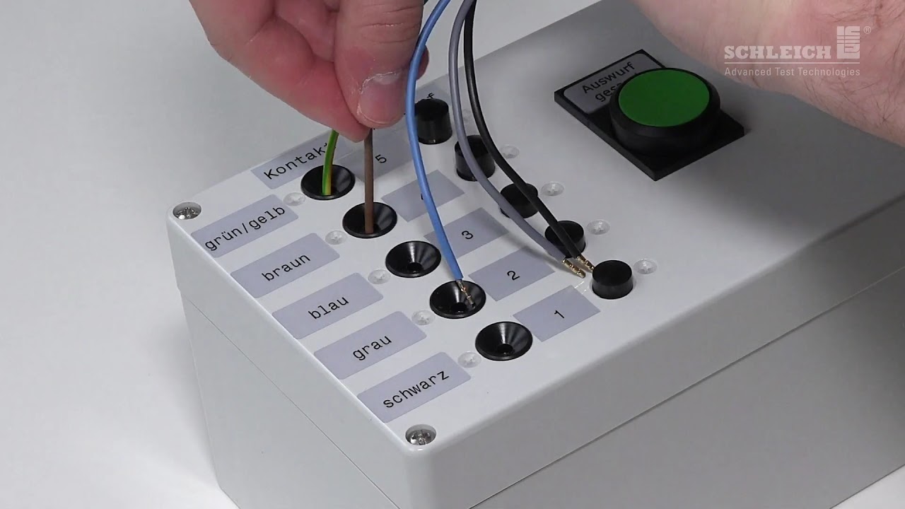 Terminal block with pneumatic clamps by SCHLEICH - YouTube