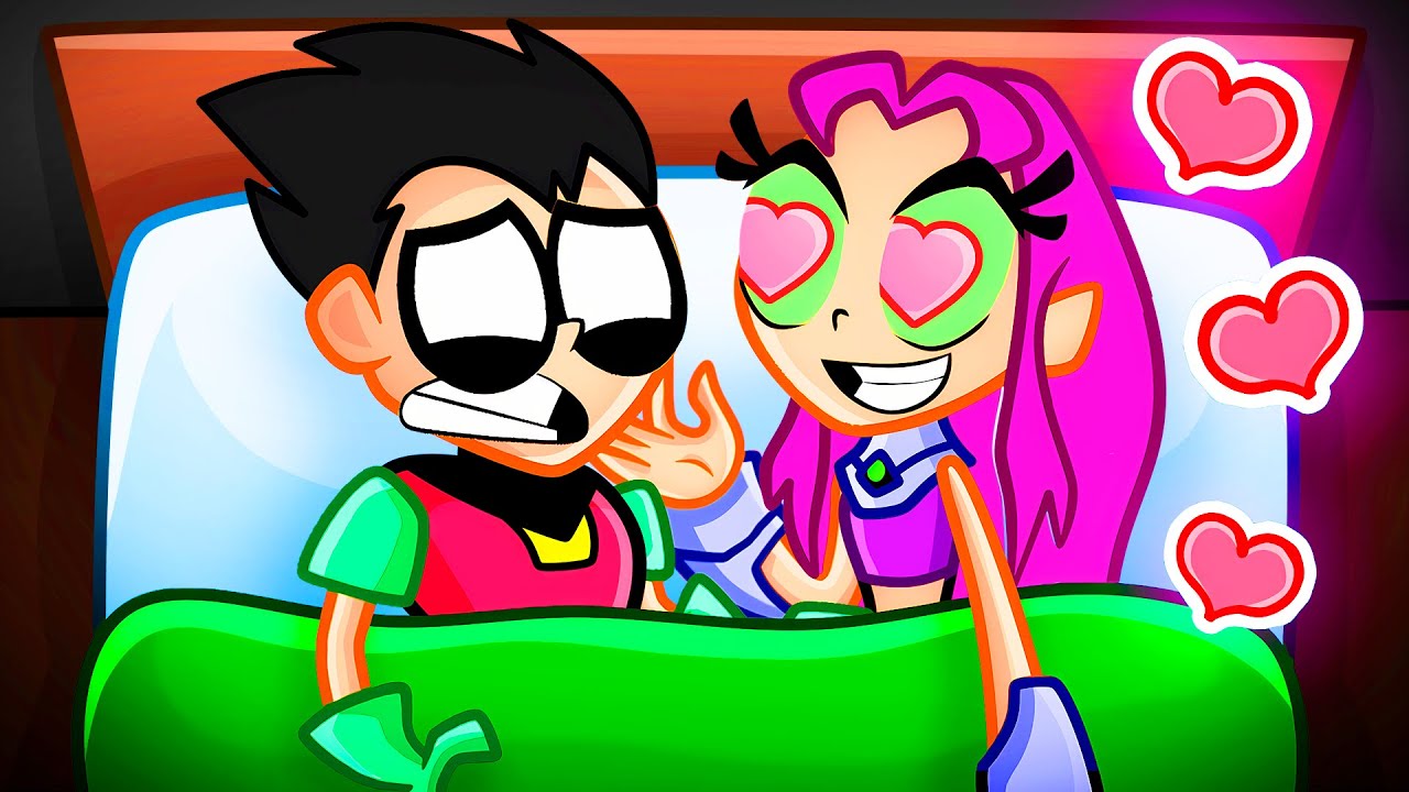 Robin and Starfire CAN'T SLEEP in Roblox! - YouTube