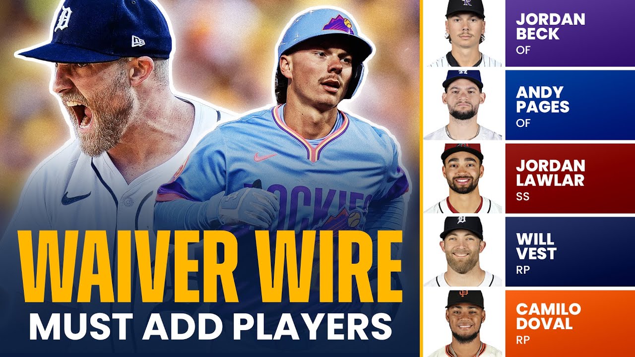 Fantasy Baseball Waiver Wire Pickups to Target | Must-Have Players to ...