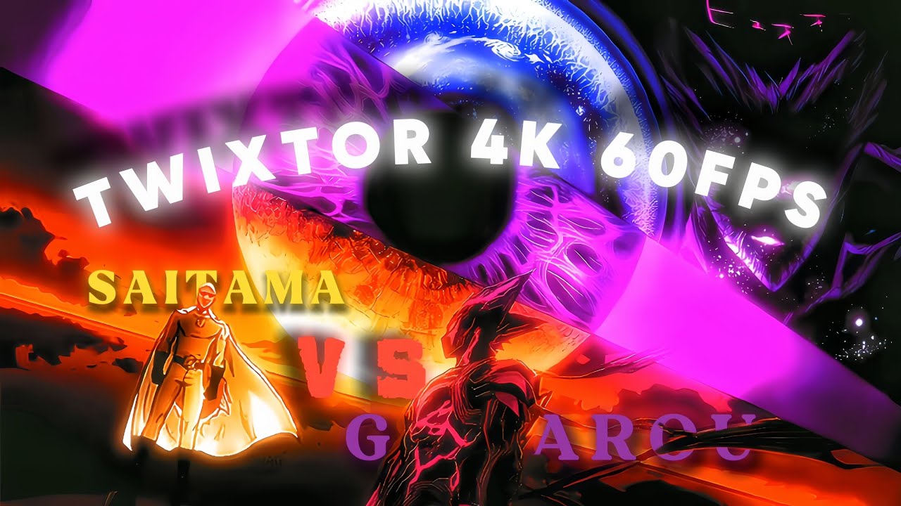 SAITAMA vs GAROU 💥 4K TWIXTOR | One Punch Man Edit (Ultra Smooth) - YouTube