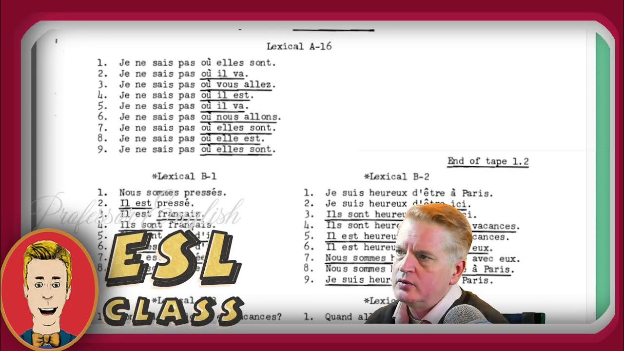 Learn French: FSI French Basic Course Unit 1 (A) - YouTube