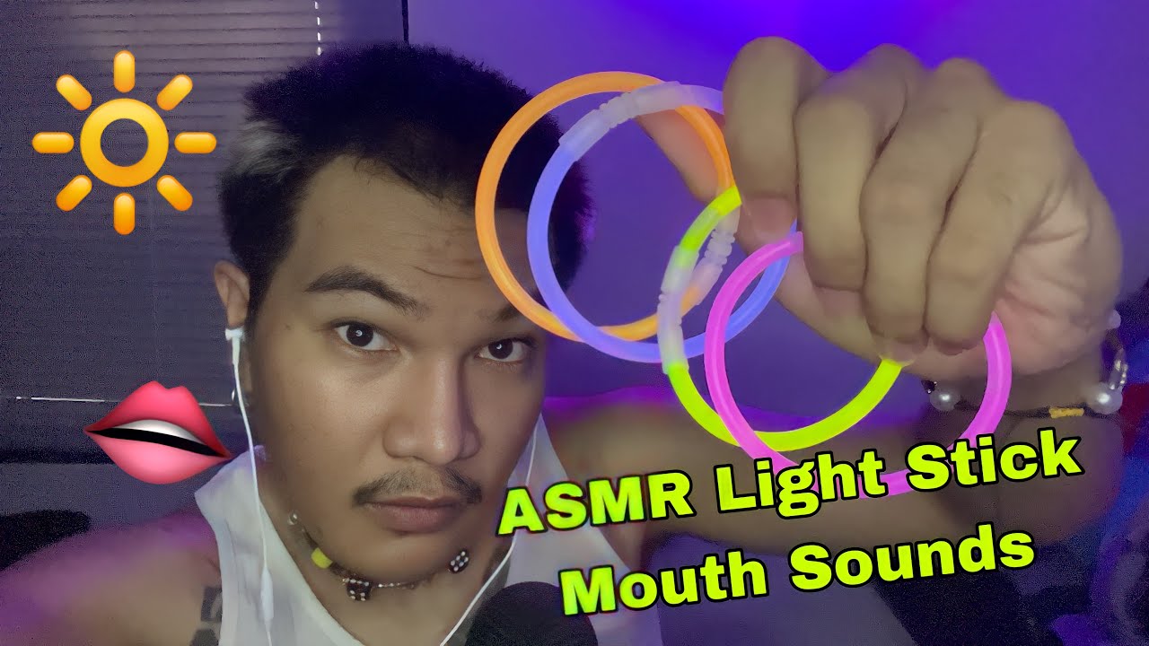 ASMR Light Stick and Mouth Sounds แท่งไฟและเสียงปากในความมืด - YouTube