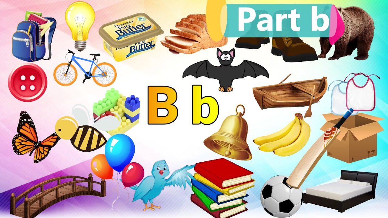 Things & sound of letter ''b'' PART 2 - YouTube