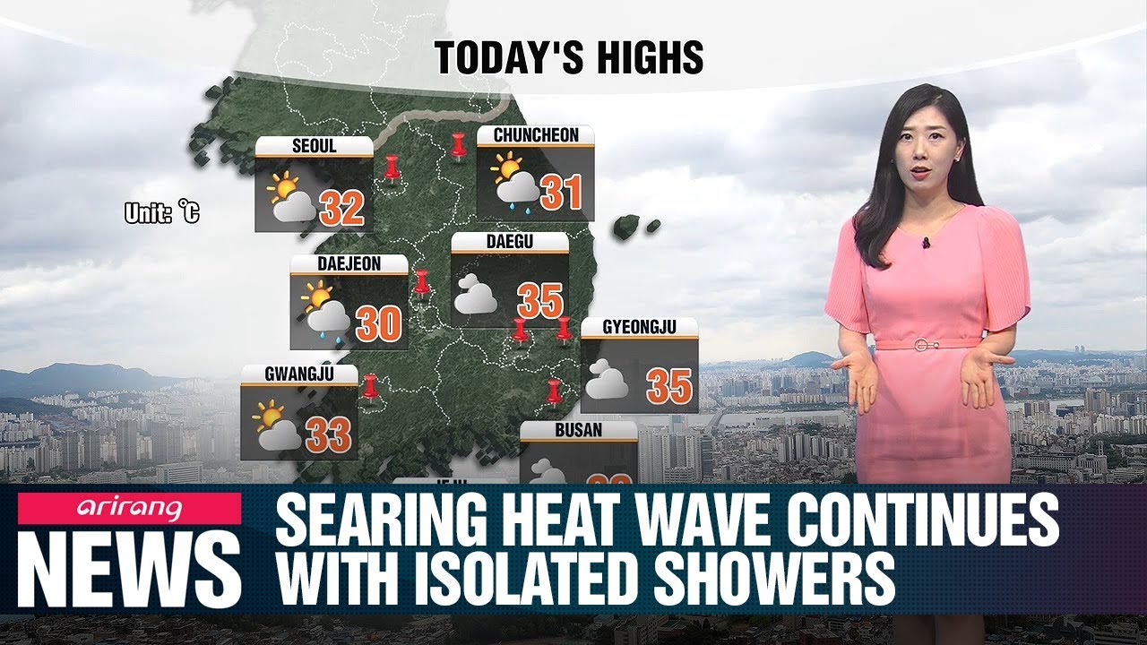 Searing heat wave continues with isolated showers_072419 - YouTube