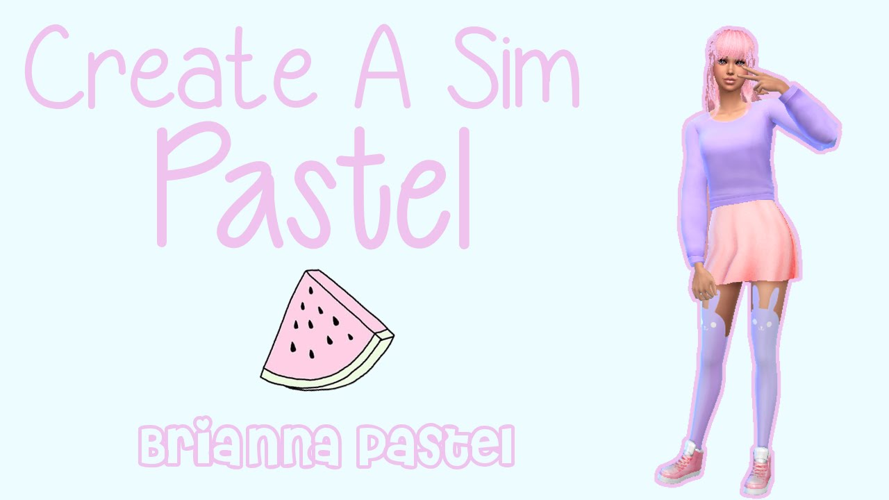 The Sims 4 : Create A Sim || Pastel - YouTube