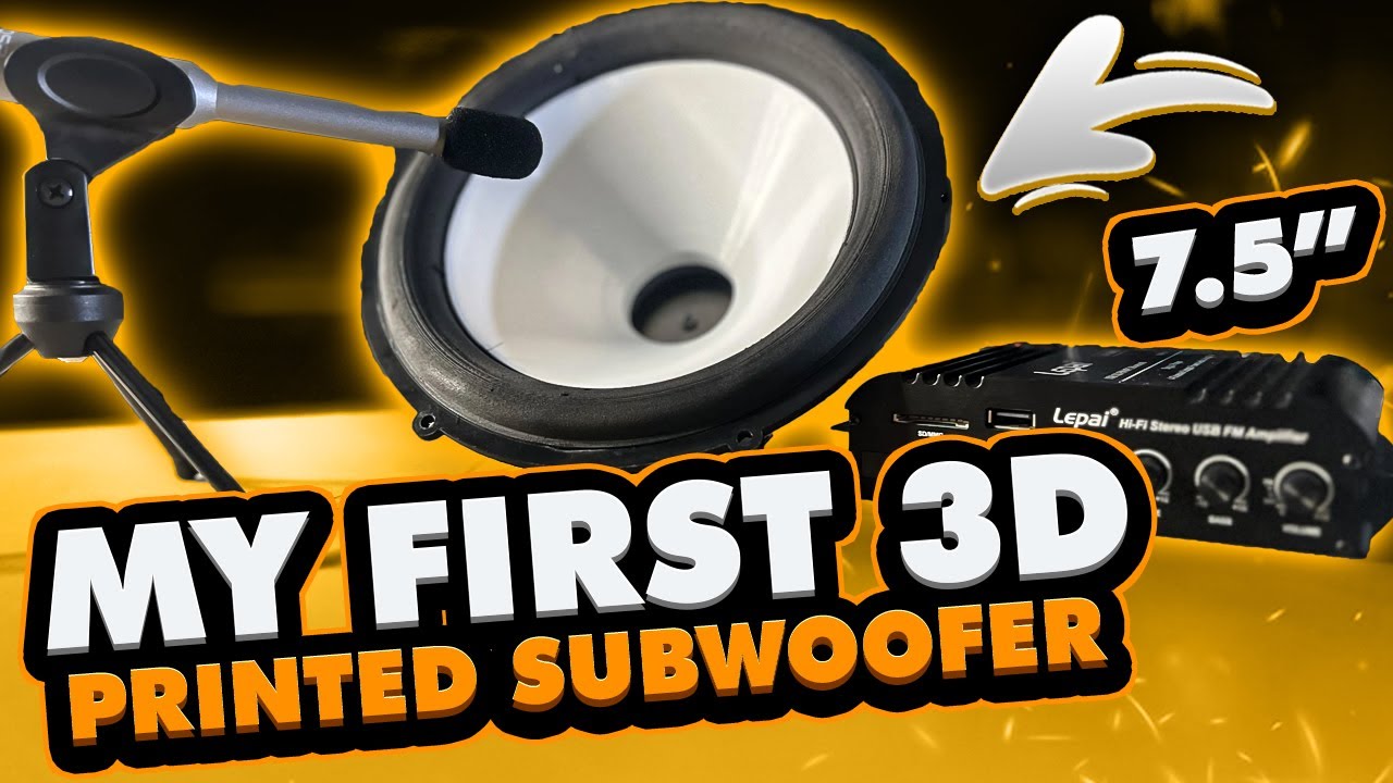 Fully 3D Printed Subwoofer V1.1 - YouTube