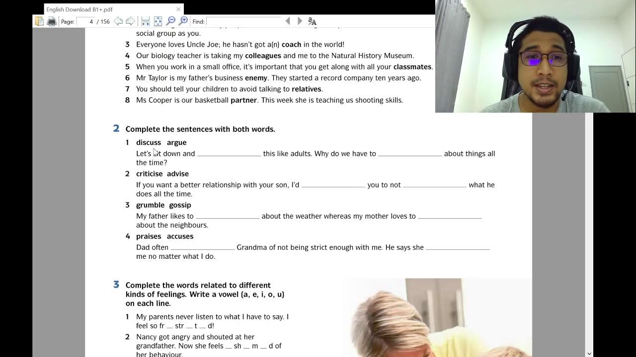 Form 5 - Unit 1 Vocabulary 1 (page 8) - YouTube