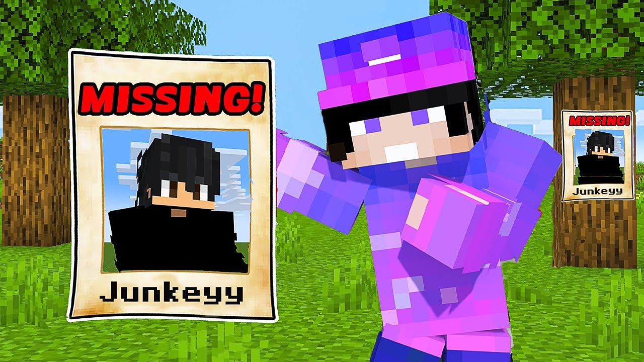 Junkeyy Is MISSING In Minecraft! - YouTube