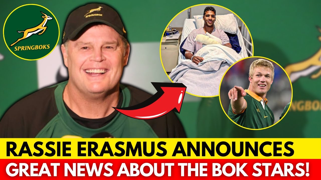 😍RASSIE ERASMUS DELIVERS WONDERFUL NEWS ABOUT THE BOK STARS ...
