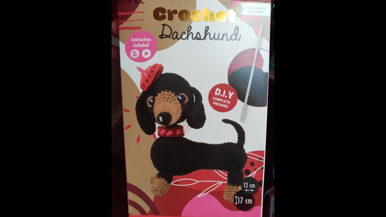 Le tuto SUPER FACILE du kit crochet d'Action: teckel partie 2: TETE et ...