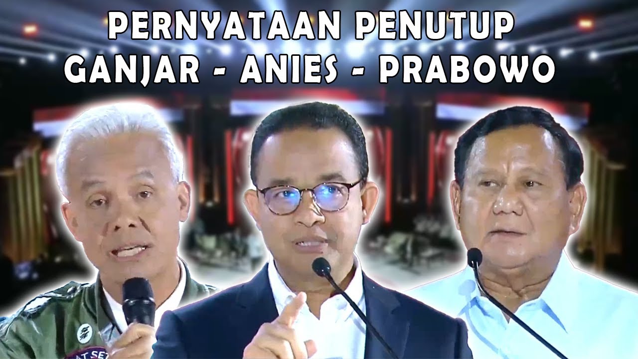 PERNYATAAN LENGKAP 3 CAPRES 2024 | ANIES, PRABOWO DAN GANJAR DI SEGMEN ...