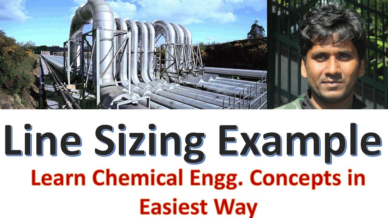 Line Sizing, Pipe Sizing, Fluid Flow Calculations Example - YouTube