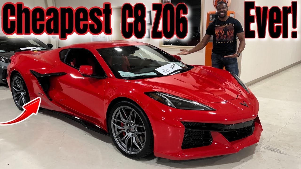 He Bought a CHEAP Z06 Model 2023 C8 Corvette! *Cheapest COUPE In The ...