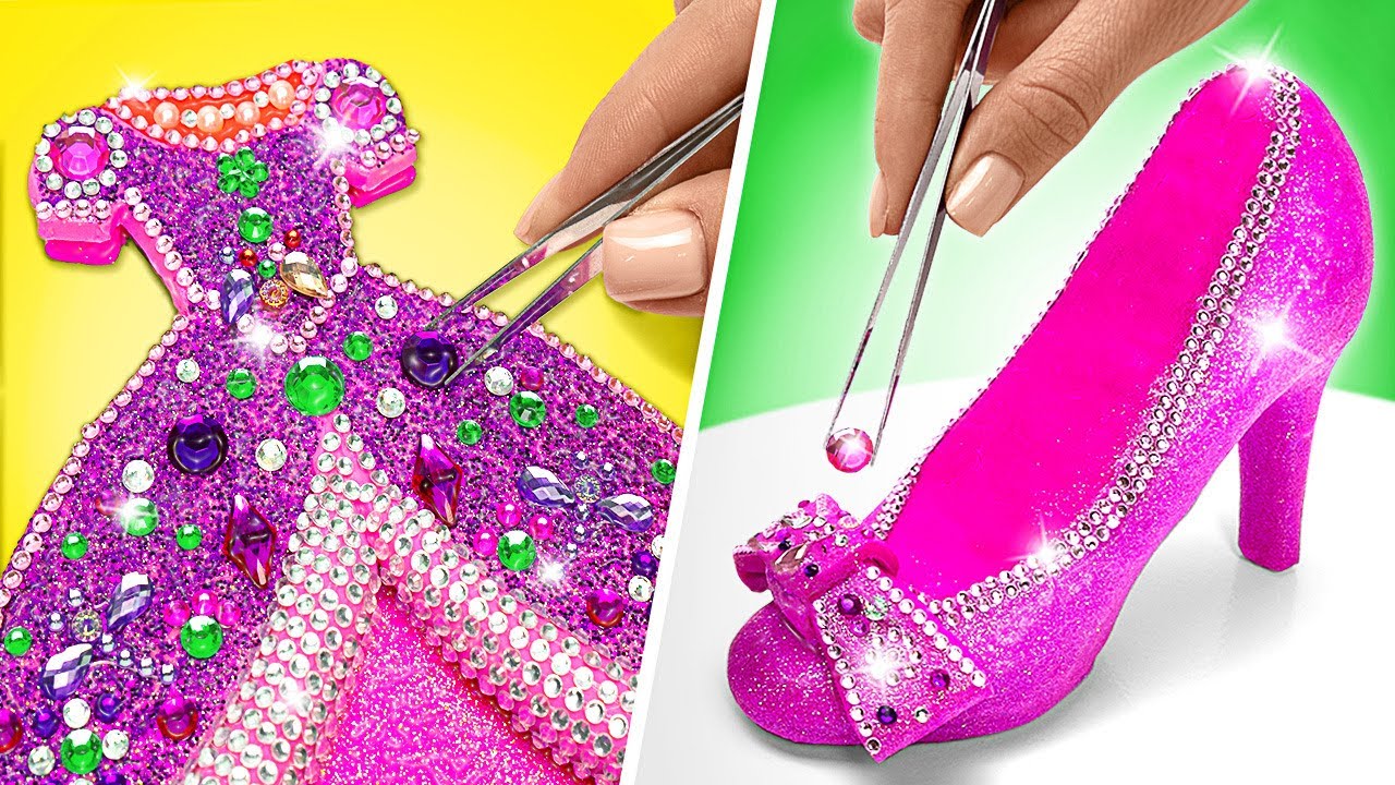Pakaian Berkilauan DIY Untuk Putri dan DIY Lucu Lainnya 👸 - YouTube