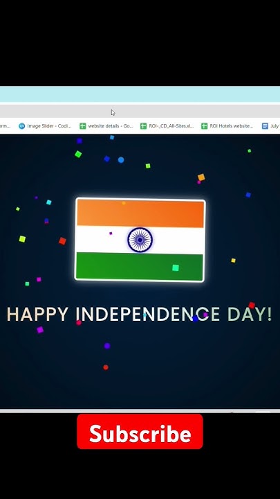 🇮🇳🇮🇳Happy independence day 🇮🇳🇮🇳 #coding #programming #javascript #shorts #viralvideo #html #css ...