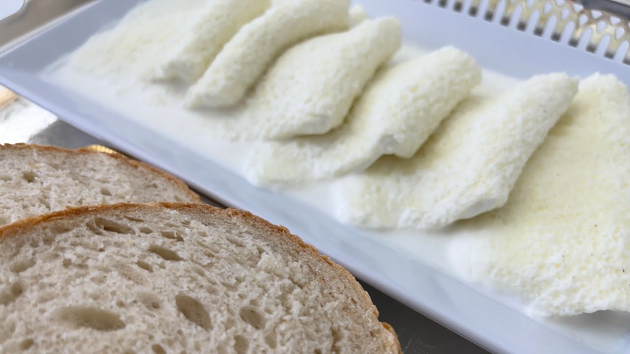 Iraqi Qaymar with only one ingredient القيمر العراقي فقط بمكون واحد ...