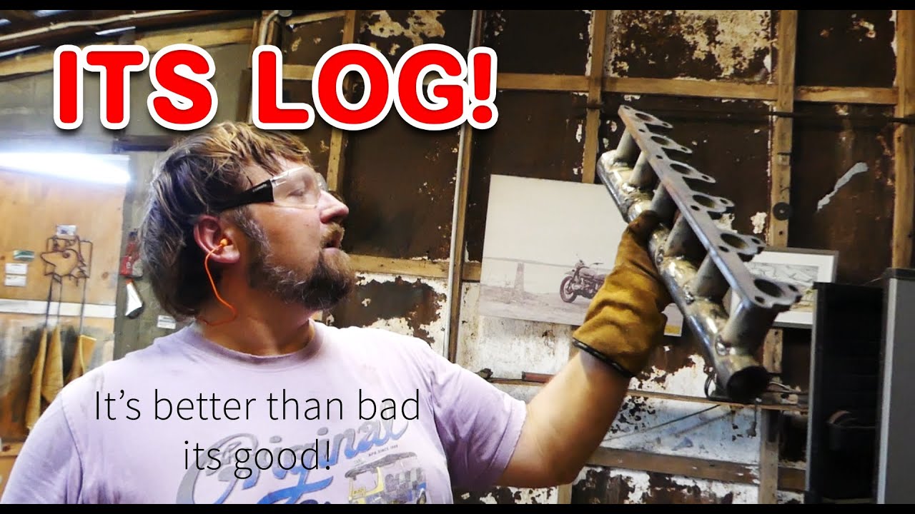 DIY Turbo log manifold - YouTube