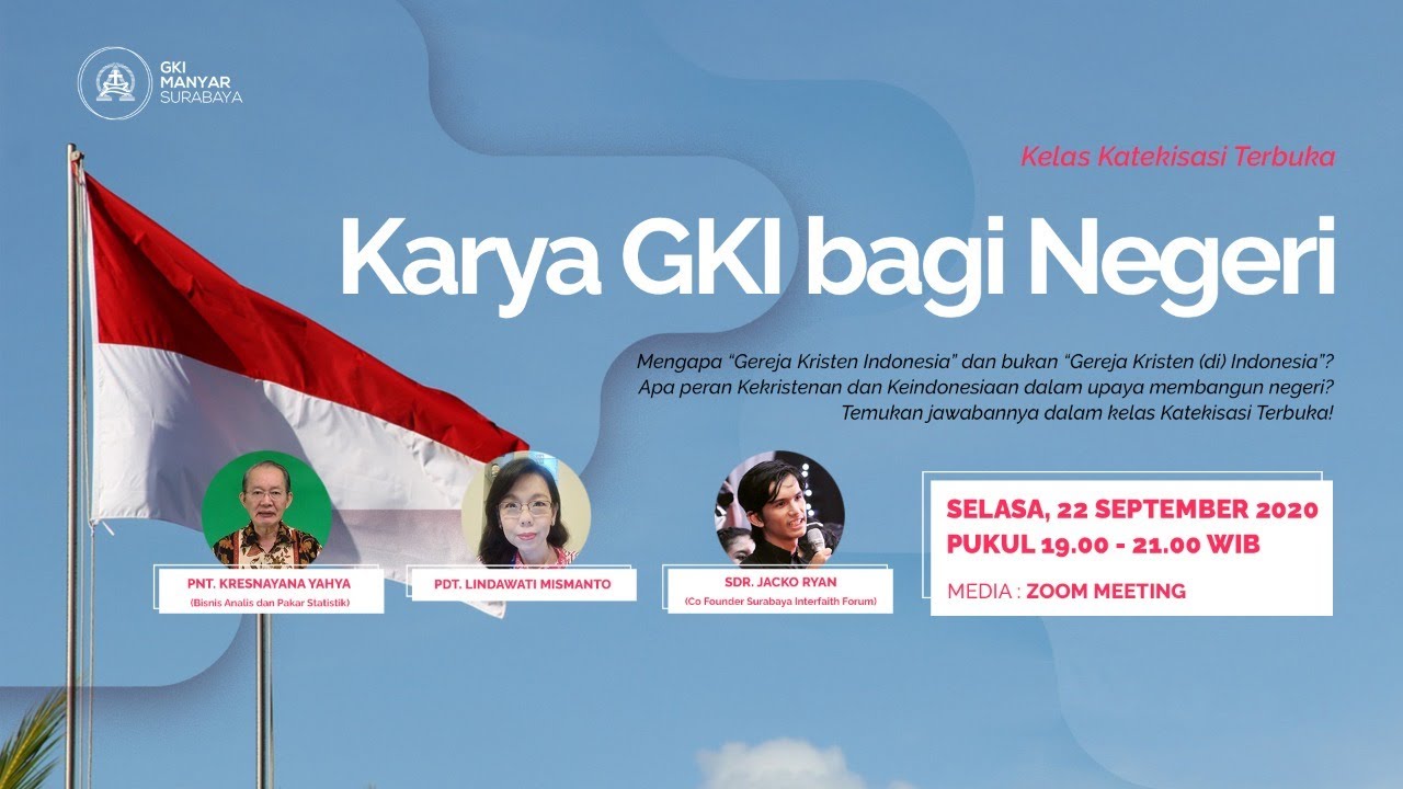 Kelas Katekisasi Terbuka GKI Manyar - Karya GKI Bagi Negeri - YouTube