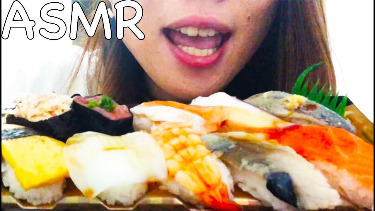 【ASMR】SUSHI🍣 | JAPANESE FOODS | PLATTER FEAST | TASCAM🎤 (EATING SOUNDS ...