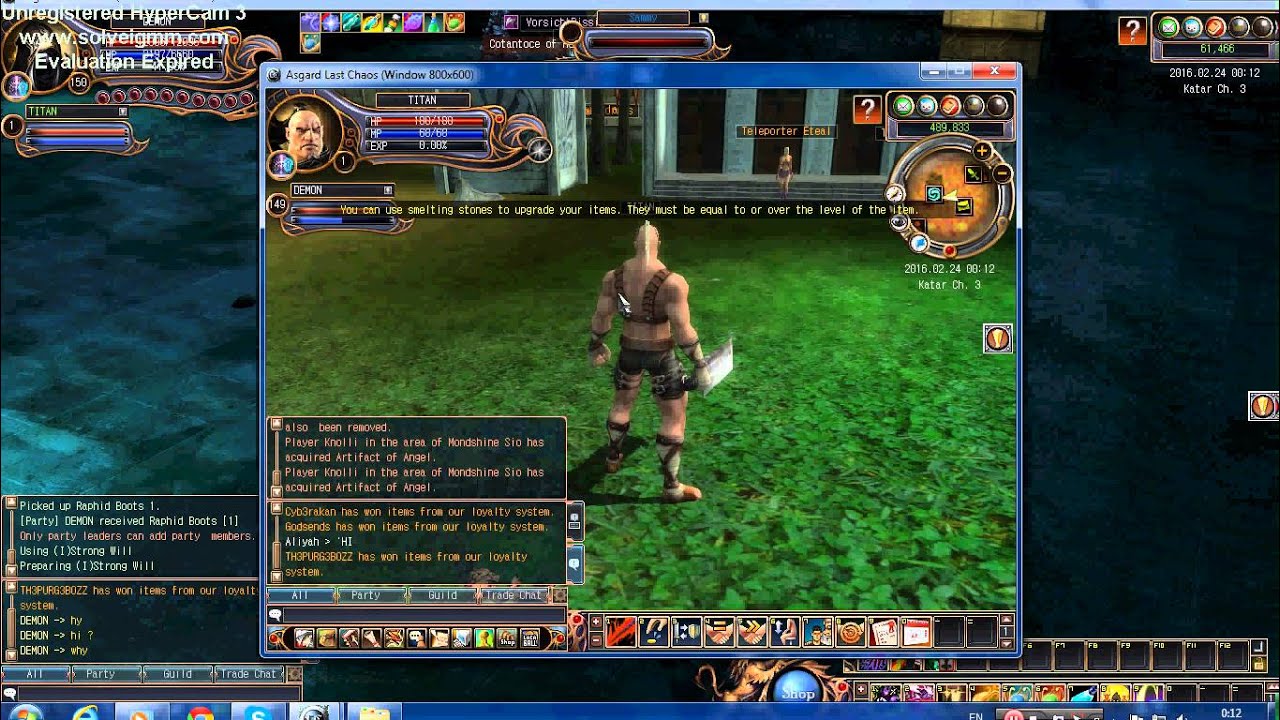 Last Chaos Asgard Hack in Capella - YouTube