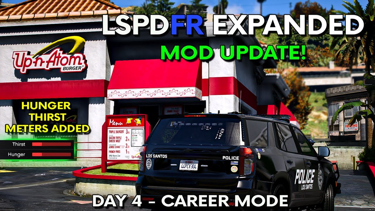LSPDFR Expanded UPDATED: Hunger & Thirst is real - Career Mode Day 4 ...
