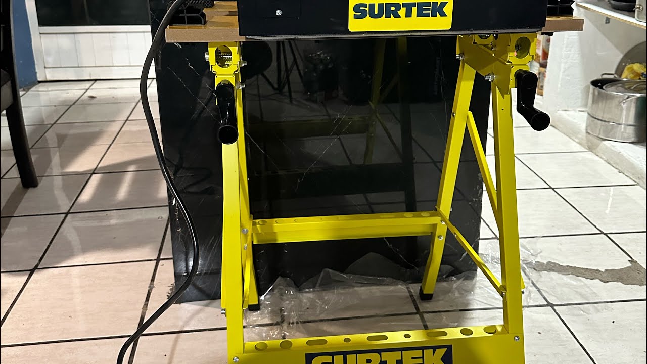 Banco de trabajo portátil surtek - YouTube