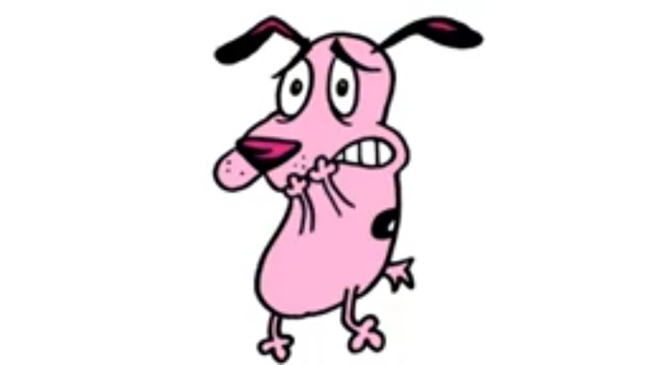 HOW TO DRAW COURAGE THE COWARDLY DOG EASY - YouTube