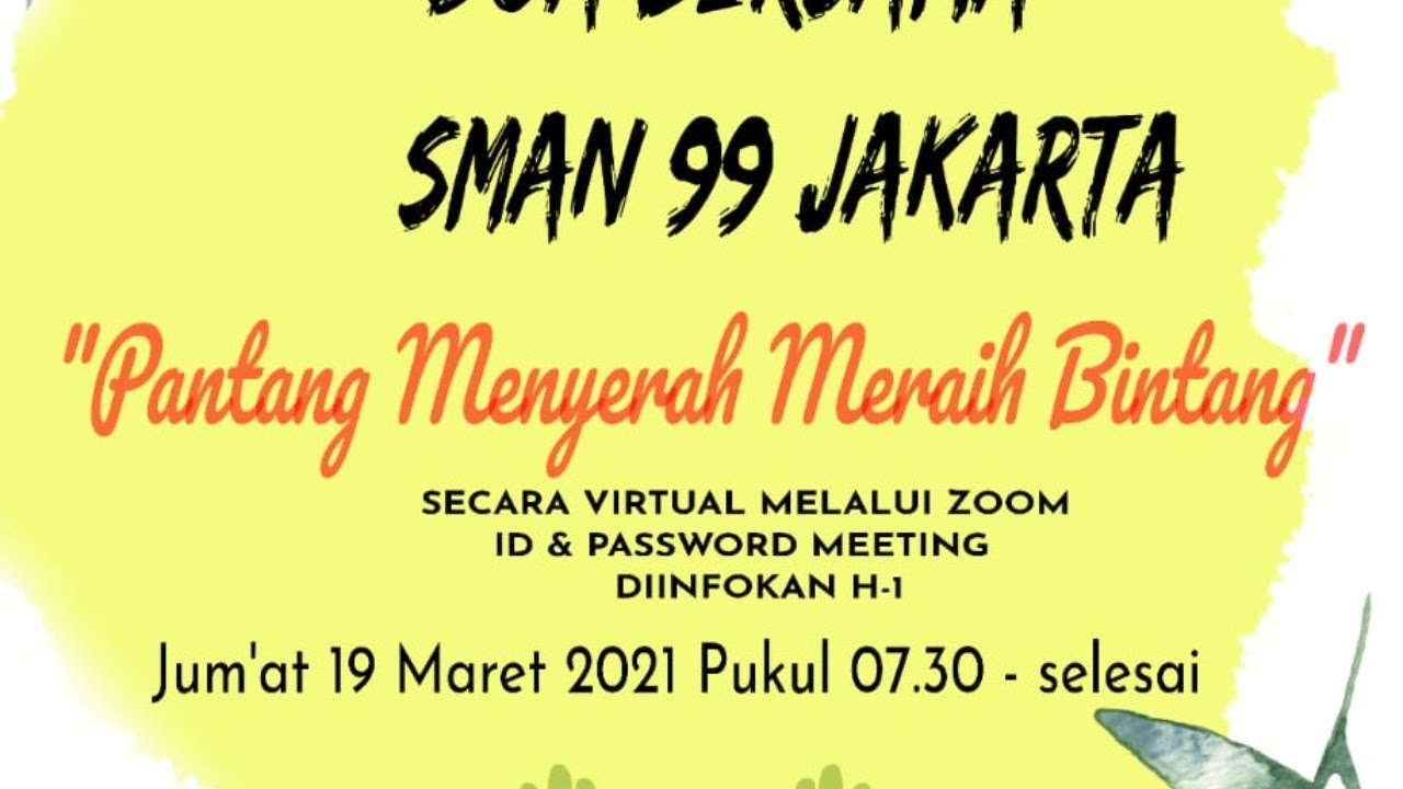 Istighosah dan Doa Bersama SMAN 99 Jakarta - YouTube