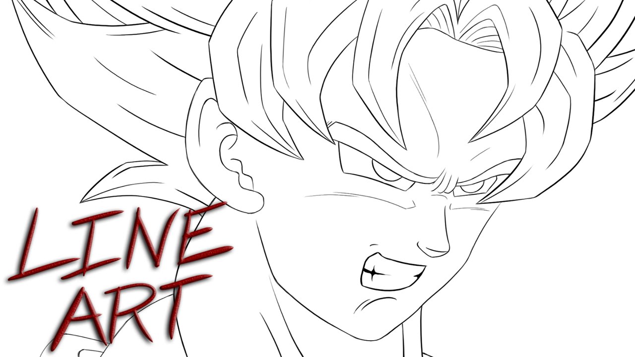 Line Art - Son Goku - YouTube