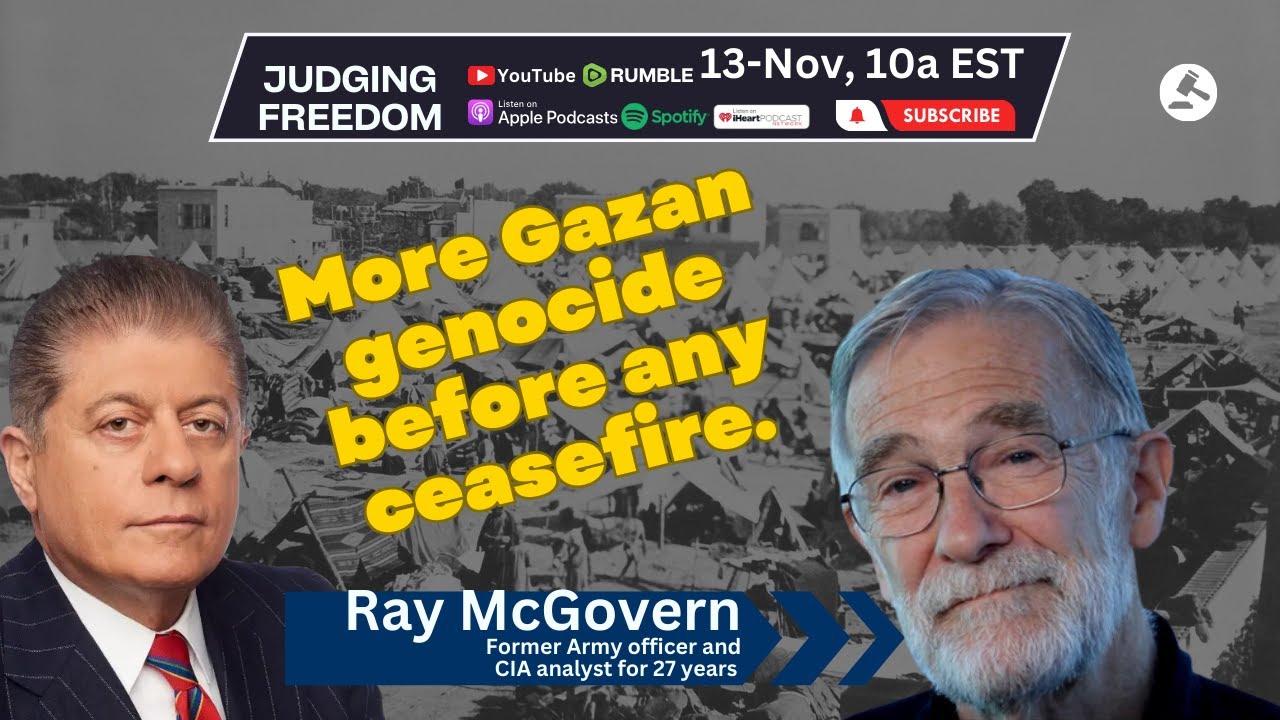 Ray McGovern: (fmr CIA) - More Gazan genocide before any ceasefire ...