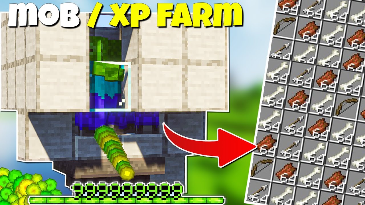 1.20 SIMPLE [ MOB XP FARM ] TUTORIAL MINECRAFT 1.20 ( Bedrock.java ) - YouTube