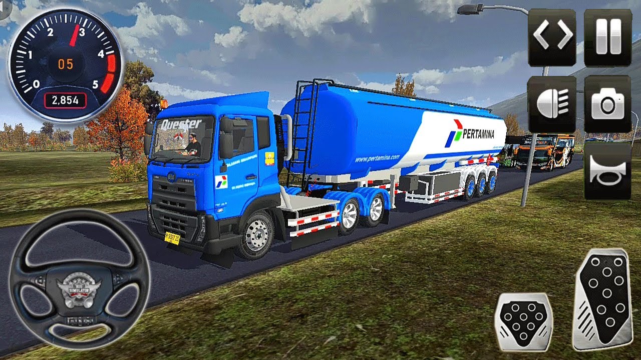 GAME MOBIL MOBILAN TRUK TANGKI PERTAMINA PANJANG - MOD BUSSID GAME ...