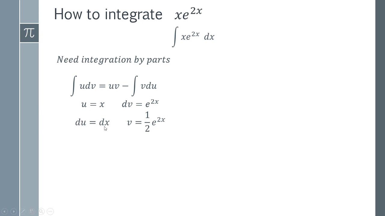 How To Integrate Xe 2x Using Integration By Parts Step By Step How To Integrate Xe 2x Using Integration By Parts Step By Step
