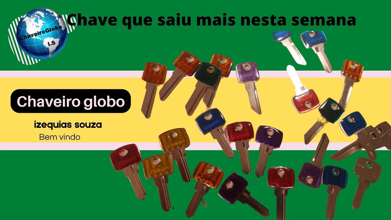 #chaveiros |CHAVE QUE SAIU MAIS ESTA SEMANA NO | CHAVEIRO - YouTube