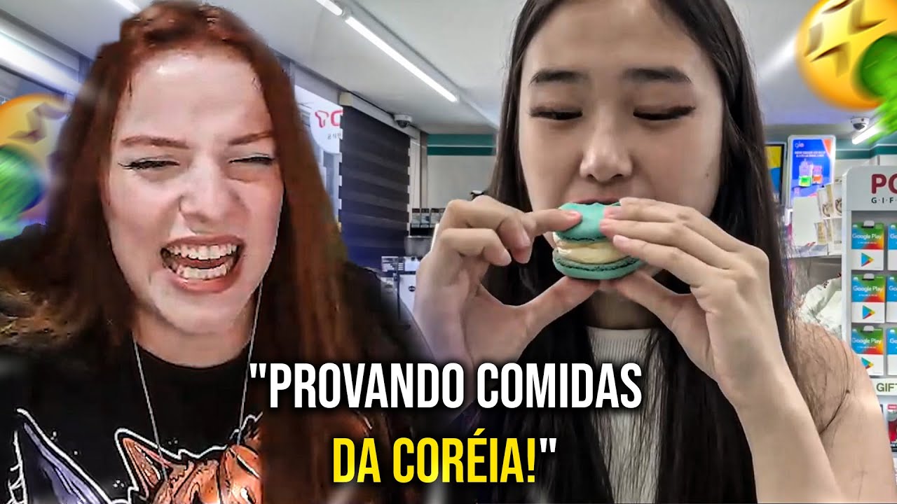ELA PROVOU AS COMIDAS DA LOJA DO (CU) NA CORÉIA... é gostoso? - YouTube